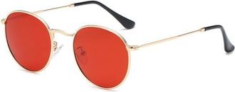 Generic Lunettes de soleil rondes polaris&eacute;es for hommes et femmes, lunettes de soleil de f&ecirc;te de(Red)