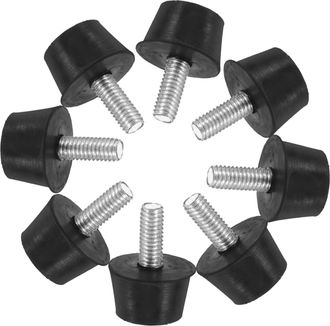 Soimiss 12 Stück Teiliges Möbel Nivelliererset Schraubbar Verstellbare Gummi Füße Rutsch Schutz Für Stabile Tische Stühle Sofas Und Schränke