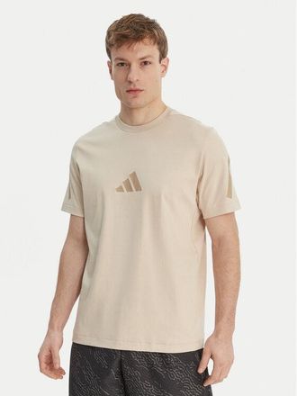 adidas T-Shirt Z.N.E. KE4694 Beige Regular Fit