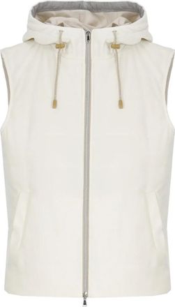 Lubiam Homme, Vestes, Beige, Taille: M Veste Sans Manches &agrave; Capuche