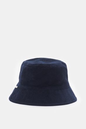 04651/ Herren - Frottee Bucket Hat Terry Hat navy