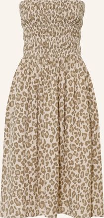 Juvia Off-Shoulder-Kleid Susan Aus Musselin beige