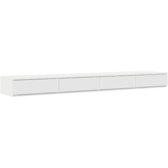 vidaXL Tiroirs de lit Blanc 200 x 36.5 x 16.5 cm Bois ding&eacute;nierie Vidaxl