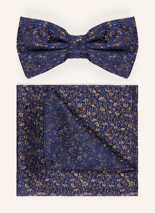 Paul Paul Set: Fliege Und Einstecktuch blau