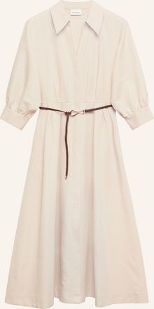Comma Comma Kleid Mit 3/4-Arm Und Leinen beige