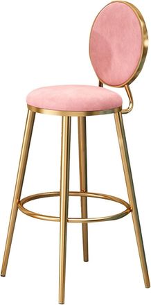 Generic Samtbesetzte Barhocker in Tresenh&ouml;he mit Metallbeinen, Barst&uuml;hle f&uuml;r K&uuml;cheninsel, Esszimmer und Kneipe