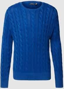 Polo Ralph Lauren Strickpullover aus Baumwolle mit Zopfmuster