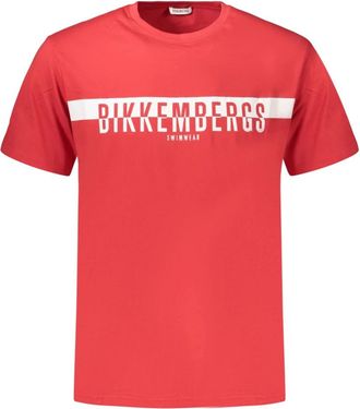 Dirk Bikkembergs Homme, Tops, Blanc, Taille: 3XL T-shirt Manches Courtes Demi-Logo