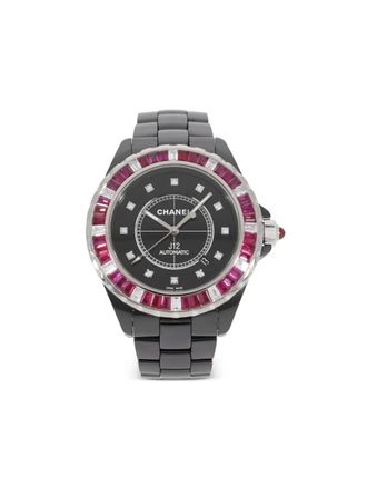 Chanel montre J12 42 mm pre-owned - Noir