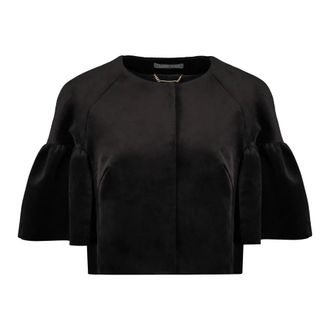 Alberta Ferretti Damen, Jacken, Schwarzk, MGr&ouml;&szlig;e