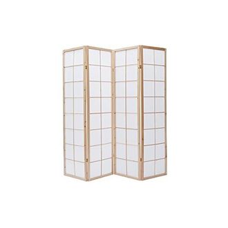 Miliboo Paravent Japonais en Bois et Papier de Riz L176 cm IKUYO
