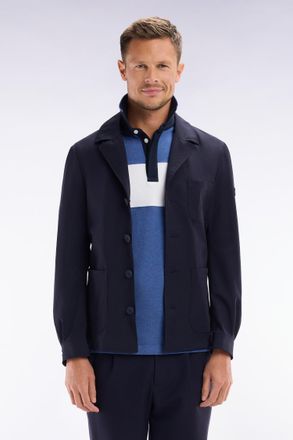 Eden Park Veste Surchemise &Agrave; Poches Plaqu&eacute;es Bleu Marine