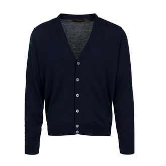 FILIPPO DE LAURENTIIS Cardigan mit V-Ausschnitt - - Knitwear - Herren - Blau - L
