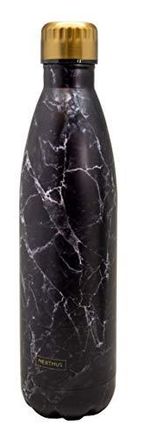 Nerthus Kitchenware Nerthus FIH 602 Doppelwandige Thermosflasche für Kaltes und Heißes, Design: Gänseblümchen, 18/8 Edelstahl, BPA-frei, luftdichter Deckel, 750 ml