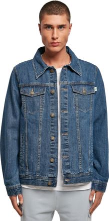 Urban Classics Herren Organic Basic Denim Jacket mid Indigo Washed, XL