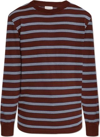 Moncler Homme, Pulls, Brun, Taille: XL Pull c&ocirc;tel&eacute;