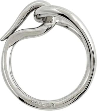 Herm&egrave;s Bague de foulard Pre-owned - Femme - Pre-owned - Gris - Taille: ONE Size