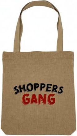 Fabulous Sac Shopping Tote Bag Aspect Lin - Shoppers Gang Mode Shopping Boutique V&ecirc;tement - Sac de Courses Toile Epaisse 360g Beige Naturel Cabas Port&eacute; Epaule 