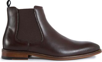 V.Gan Herren vegan Chelsea Boots Affogato Braun