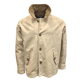 Baracuta Dry Wax Harrington Jacke Ecru - - Jackets - Herren - Beige - 3XL