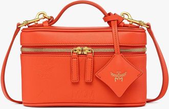 MCM Aren Kosmetiktasche aus Leder mit Maxi-Monogramm