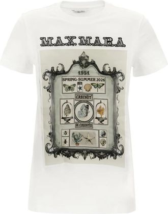 Max Mara Femme, Tops, Blanc, Taille: 42 FR Spadino T-shirt