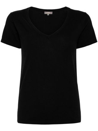 N.Peal t-shirt en maille fine - Noir