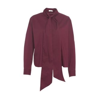Himon's Femme, Blouses et Chemises, Rouge, Taille: 42 FR Blouse avec Col &agrave;