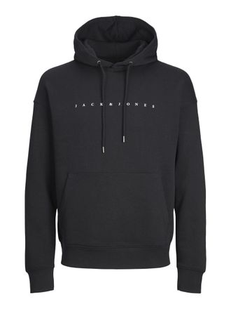 Jack & Jones Jack & Jones Herren Jjestar Jj Sweat Hood Noos Pls Kapuzenpullover, Schwarz, 4XL Gro&szlig;e Gr&ouml;&szlig;en EU