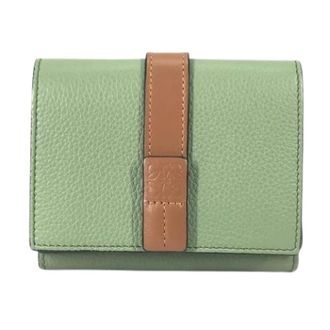 Loewe Portefeuille en cuir Pre-owned - Femme - Pre-owned - Vert - Taille: ONE Size