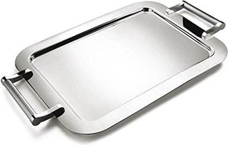 Bredemeijer Tablett rechteckig klein 47x36cm versilbert anlaufgeschützt