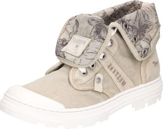 Mustang Jeans Damen Canvas Stiefelette Beige, Schuhgröße:EUR 37