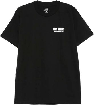 Obey Homme, Tops, Noir, Taille: S Creative Services Dept. Tee