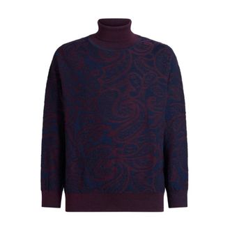 Etro Wollmischung-Rollkragenpullover - - Knitwear - Herren - Blau - M