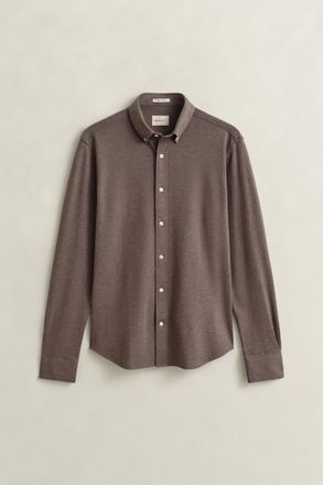 GANT Herren Piqu&eacute;-Hemd aus Jersey-Stretch (XXXL) SEAWOOD MELANGE