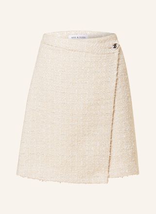 Mrs & Hugs Mrs & Hugs Wickelrock Aus Boucl&eacute; Mit Glitzergarn beige
