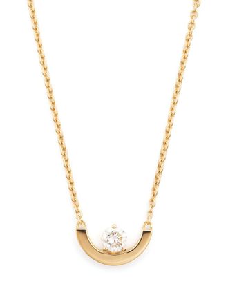 Loyal.e Paris collier Intr&eacute;pide Petit Arc en or 18ct pav&eacute; de diamants