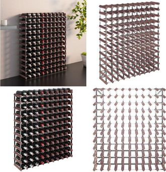 vidaXL Vidaxl - Weinregal für 120 Flaschen Braun Massivholz Kiefer - Weinregal - Weinregale - Home & Living - Braun
