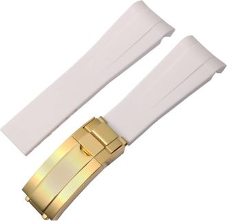 Generic Gummi Silikon 20mm 21mm für Deepsea Oysterflex Uhren Band GMT Armbanduhr