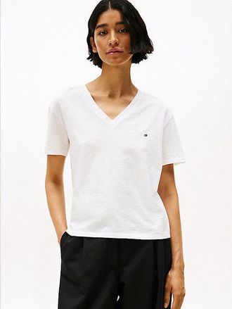 Tommy Hilfiger T-shirt texturé à col en V