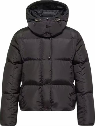 Moncler Doudoune &agrave; capuche Castlenew - Femme - Vestes - Noir - Taille: 40 FR