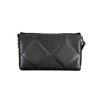 Calvin Klein Schwarze Polyester-Handtasche mit Verstellbarem Riemen - - Bags - Damen - Schwarzk - ONE SIZE