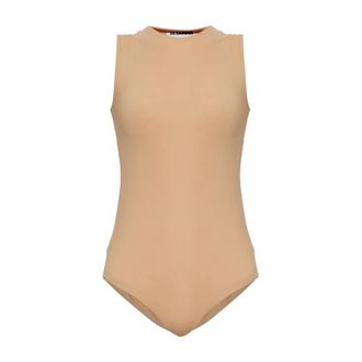 Jil Sander Jersey Bodysuit - - Tops - Damen - Beige - S