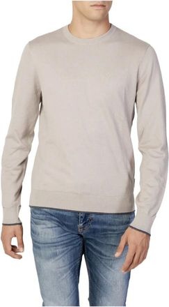 A|X Armani Exchange Homme, Pulls, Gris, Taille: XS Pull ras du cou basique