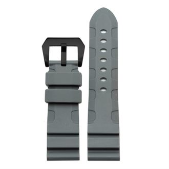 Generic Silikon f&uuml;r PAM111 PAM0061 PAM00682 Armband Sportuhrenarmband 24mm Armband wasserdicht schwarz Zubeh&ouml;r G&uuml;rtel