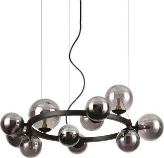 Ideal Lux Neuwertig] Ideallux Perlage H&auml;nge schwarz schwarz &oslash; 73 Deckenlampe Deckenleuchte Lampe Spot