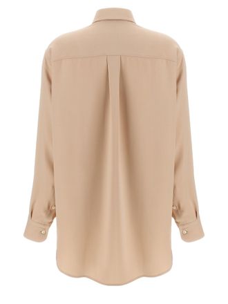 Brioni Silk Cady Shirt - Beige