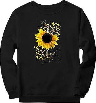 Generic Sweat-shirt pour femme - Pull pour femme - Imprim&eacute; graphique - Haut surdimensionn&eacute; - Col rond - Manches longues - Automne - Hiver - D&eacute;contract&eacute; - Conf