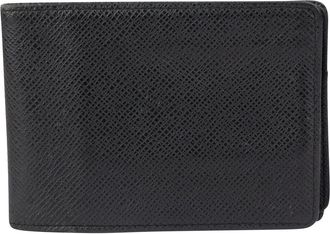 Louis Vuitton Portemonnaie - Louis Vuitton Black Taiga Leather Slender Wallet - Gr. unisize - in Schwarz - f&uuml;r Damen