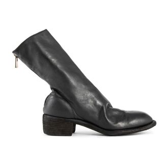 Guidi Femme, Chaussures, Noir, Taille: 36 EU 788Z Bottes Mi-Hautes &agrave; Zip Arri&egrave;re